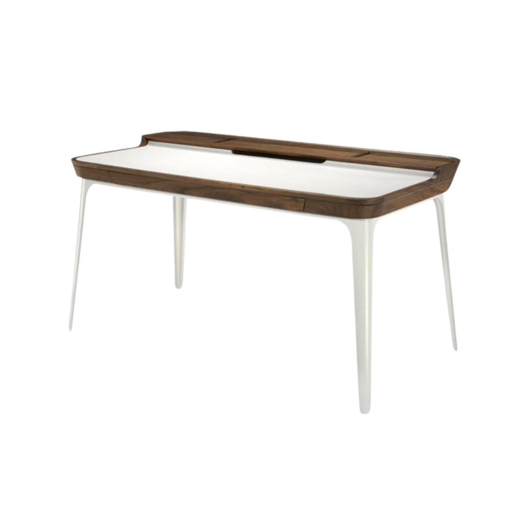 Airia Desk, White Base – SKG